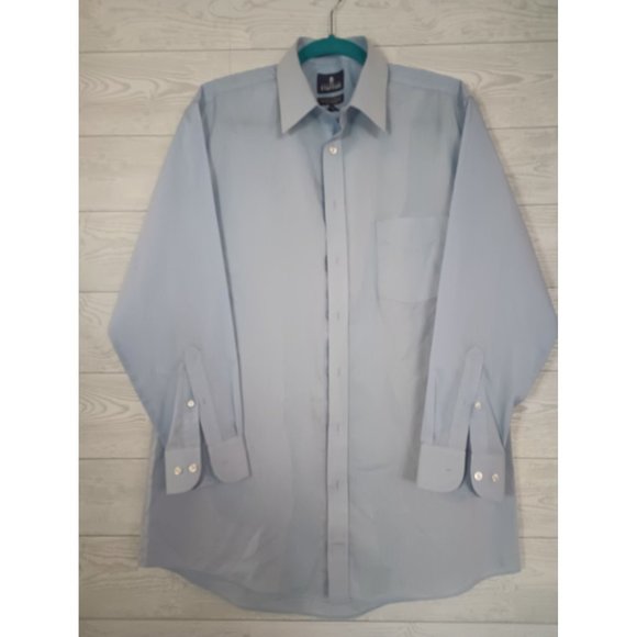 Stafford | Shirts | Stafford Mens Performance Super Shirt Fitted 7 3233 Business Casual | Poshmark